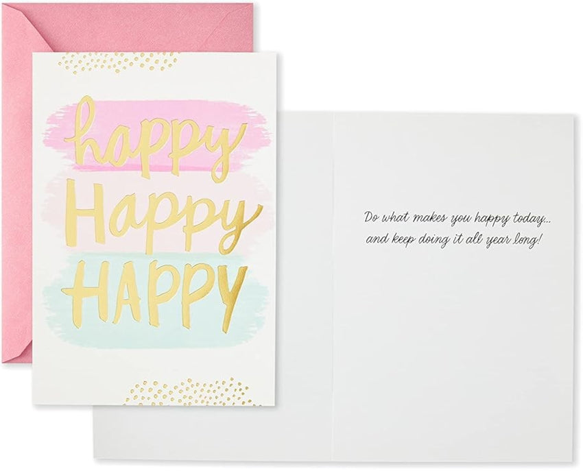 Happy Happy Happy | Birthday Card – The Ink Room (Bookstore)