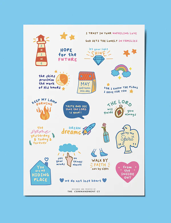 Hope | Journaling Sticker Sheet – The Ink Room (Bookstore)