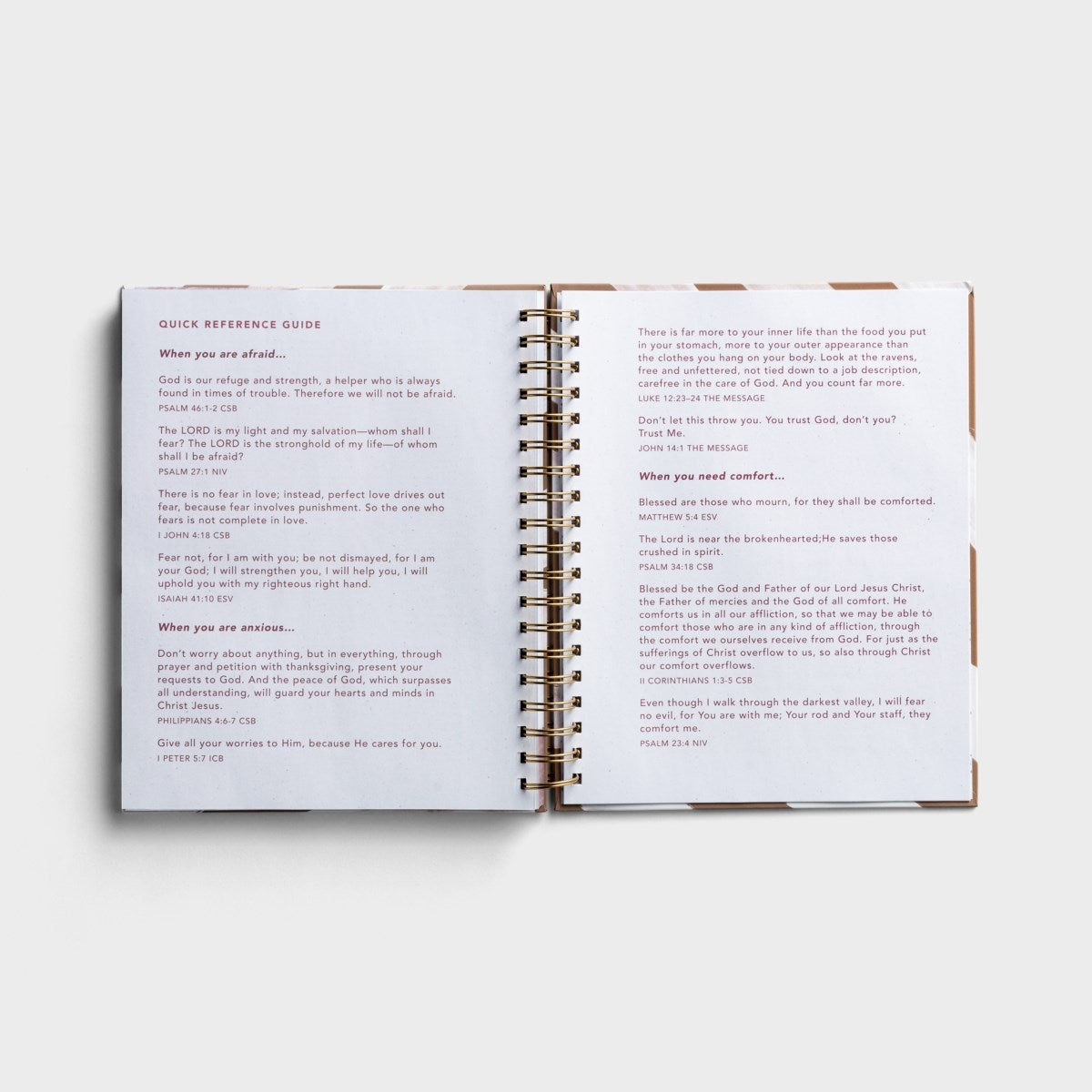 Goals - With The Comfort Promises | Scripture Journal – The Ink Room ...