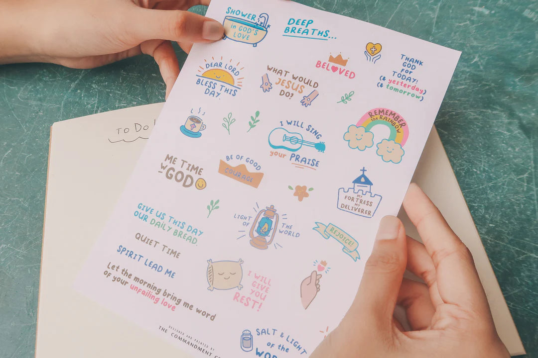 Rest | Journaling Sticker Sheet – The Ink Room (Bookstore)